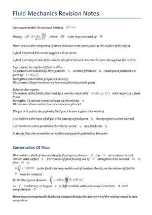 Fluid Mechanics Syllabus - MATH0015 Fluid Mechanics Year: 2022– Code: MATH Level: 5 (UG) Normal ...