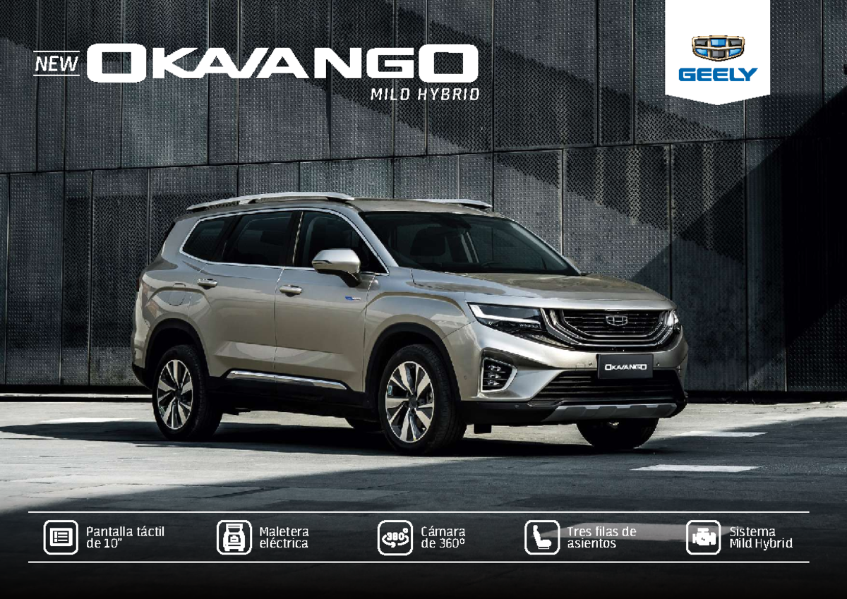 Ft-geely-okavango - Trabajo - NEW M I L D H Y B R I D Sistema Mild Hybrid Pantalla táctil de 10 ...