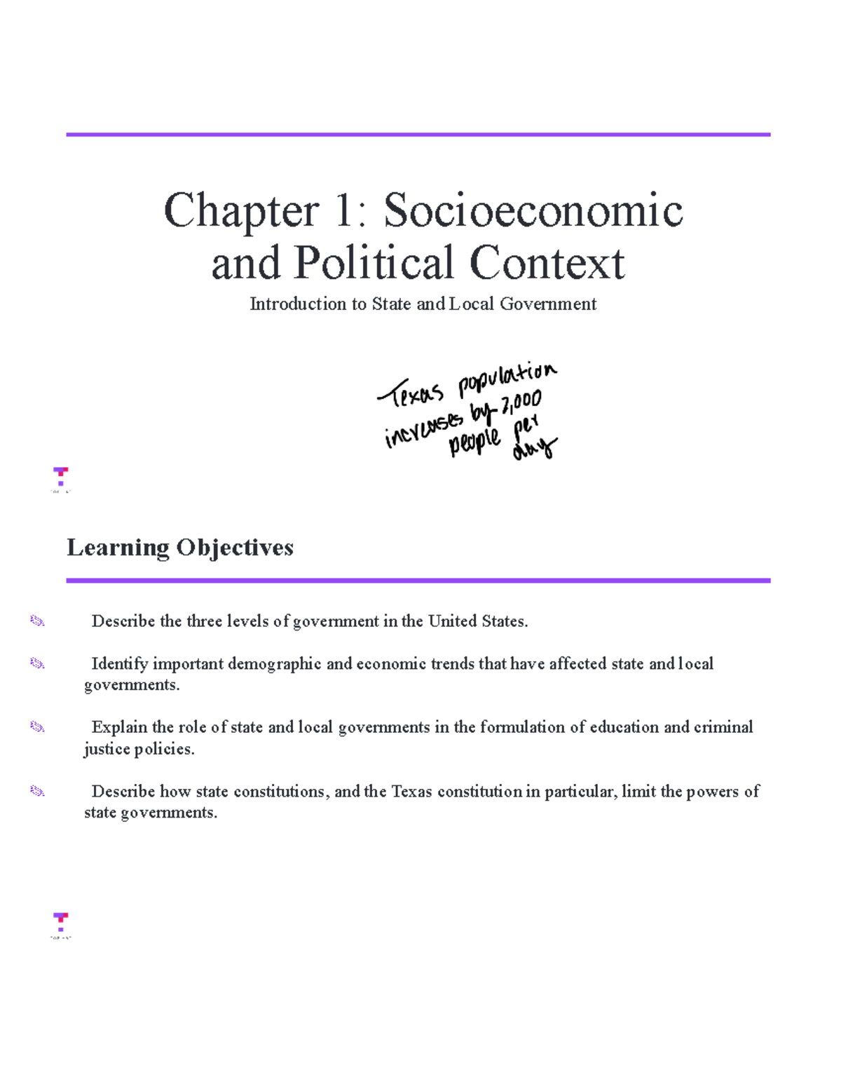 Government Chapter 1 - Gov - Chapter 1: Socioeconomic and Political ...