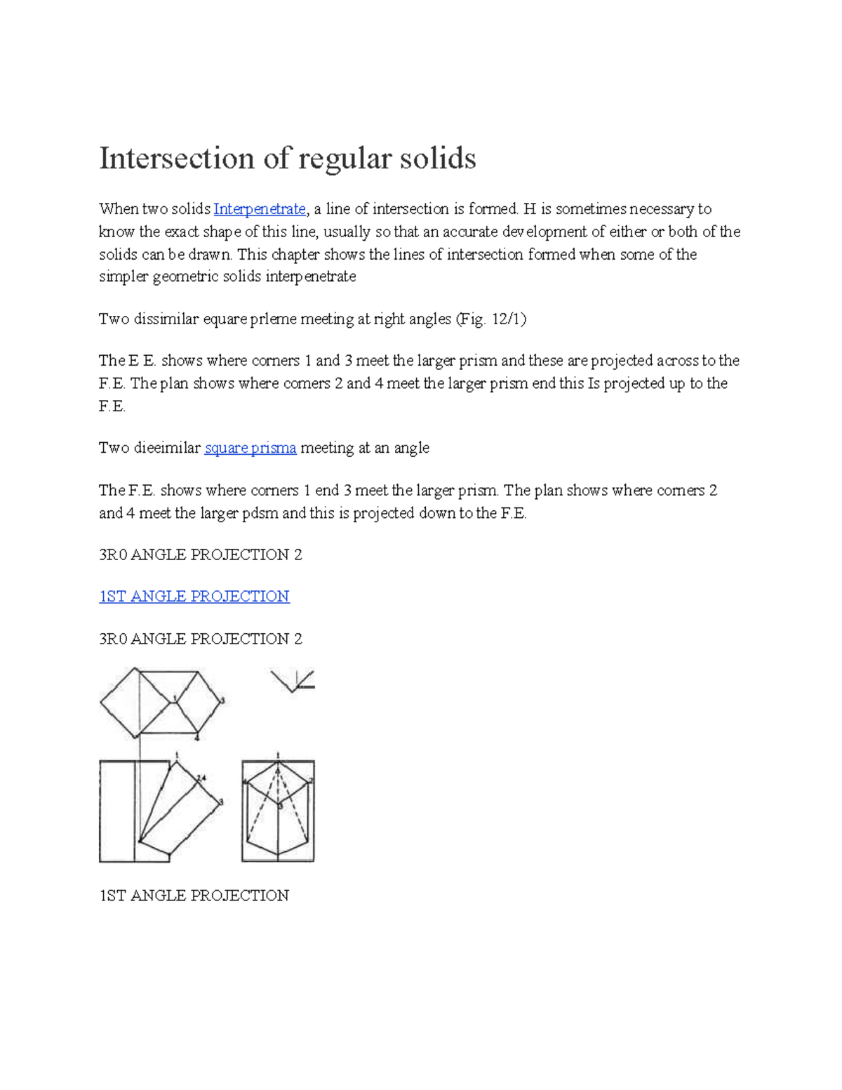 Intersection of solids - Intersection of regular solids When two solids ...
