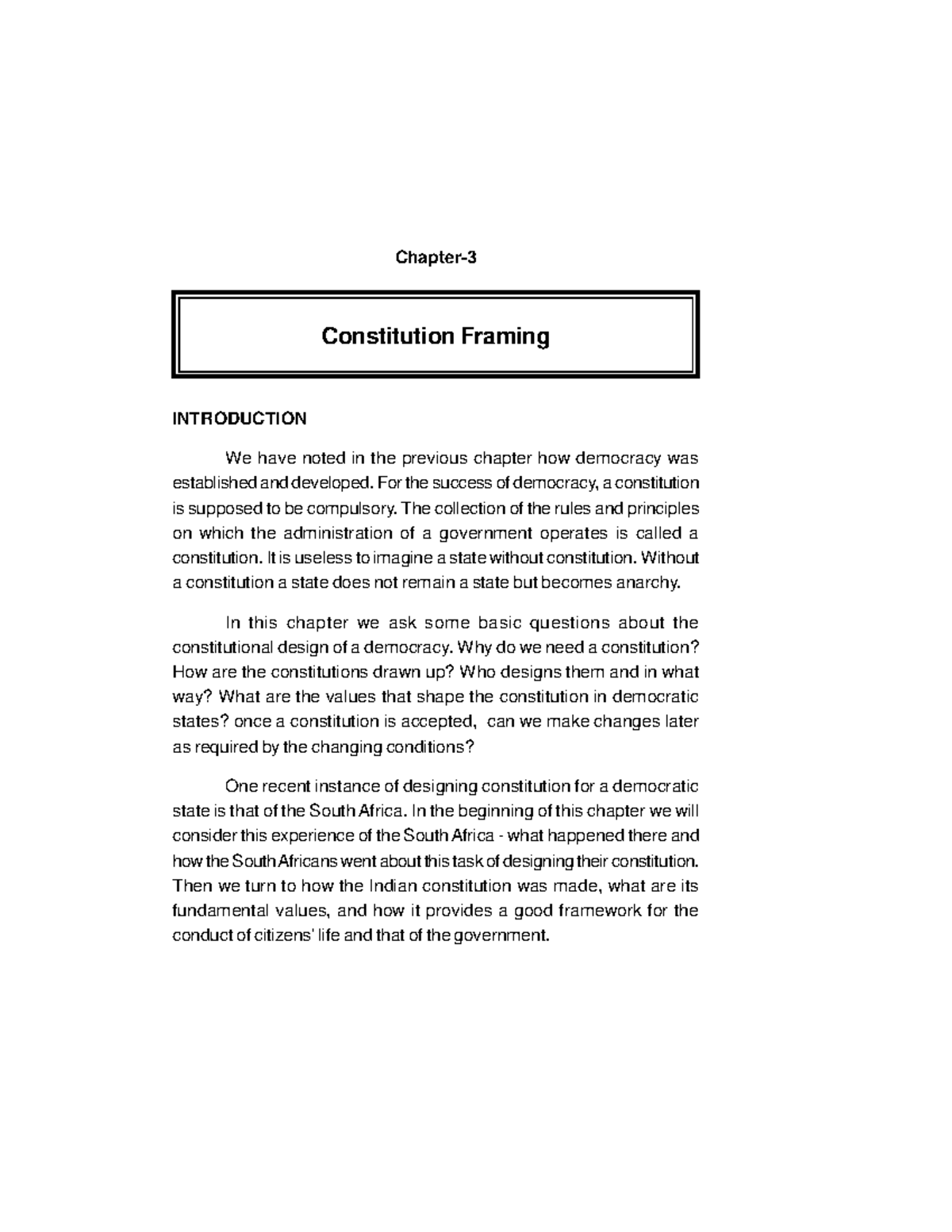 Chapter 3 - Regarding economy - Chapter- Constitution Framing ...