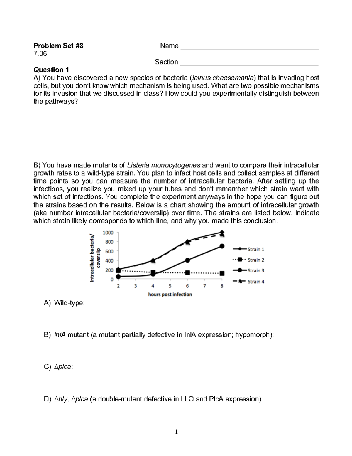 Questions on Problem Set 8 - 1 Problem Set #8 Name ____________________________________ 7 ...