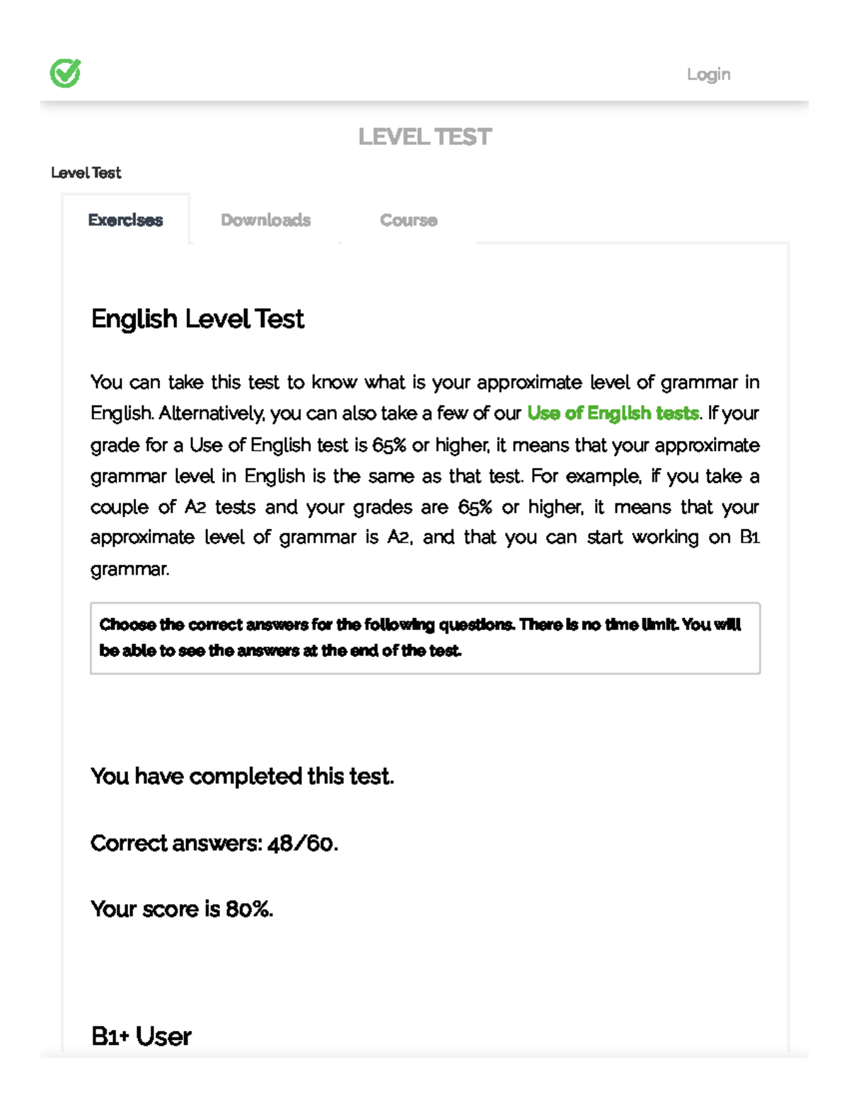 Level Test - Test-English - LEVEL TEST Level Test English Level Test ...