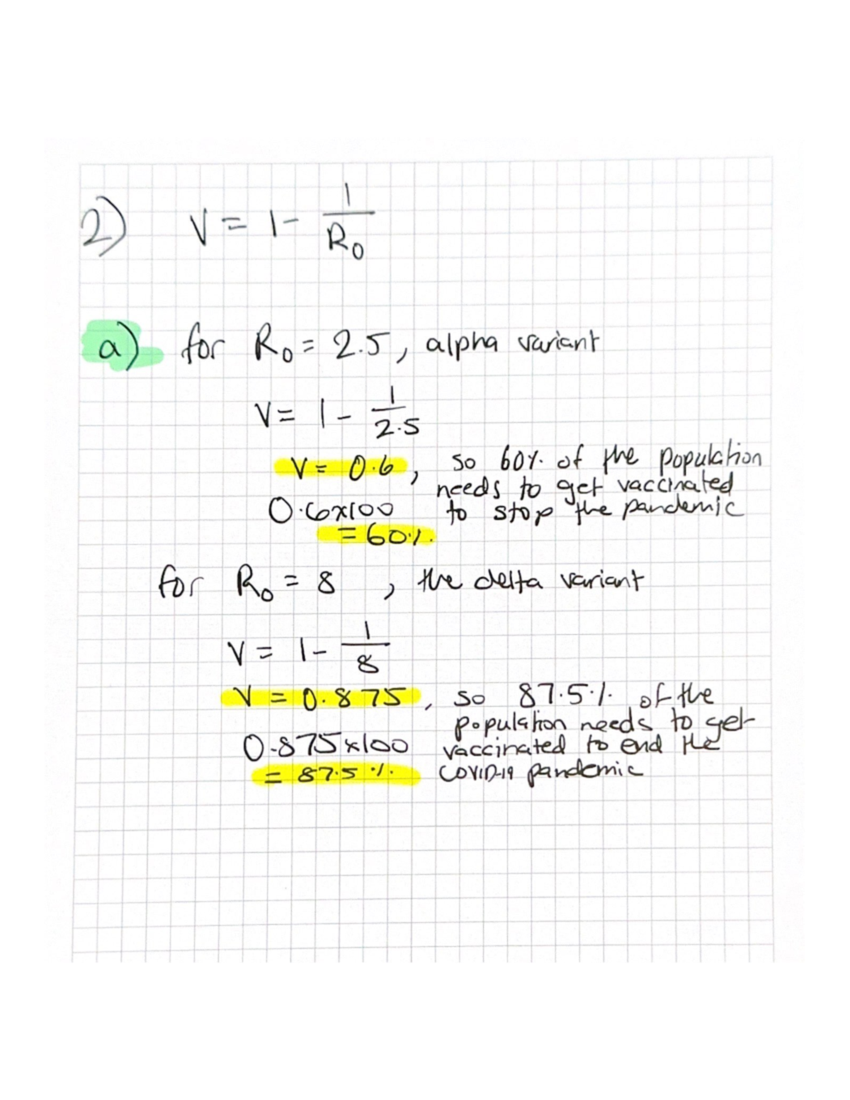 Vaccinated - Math 134 - Studocu