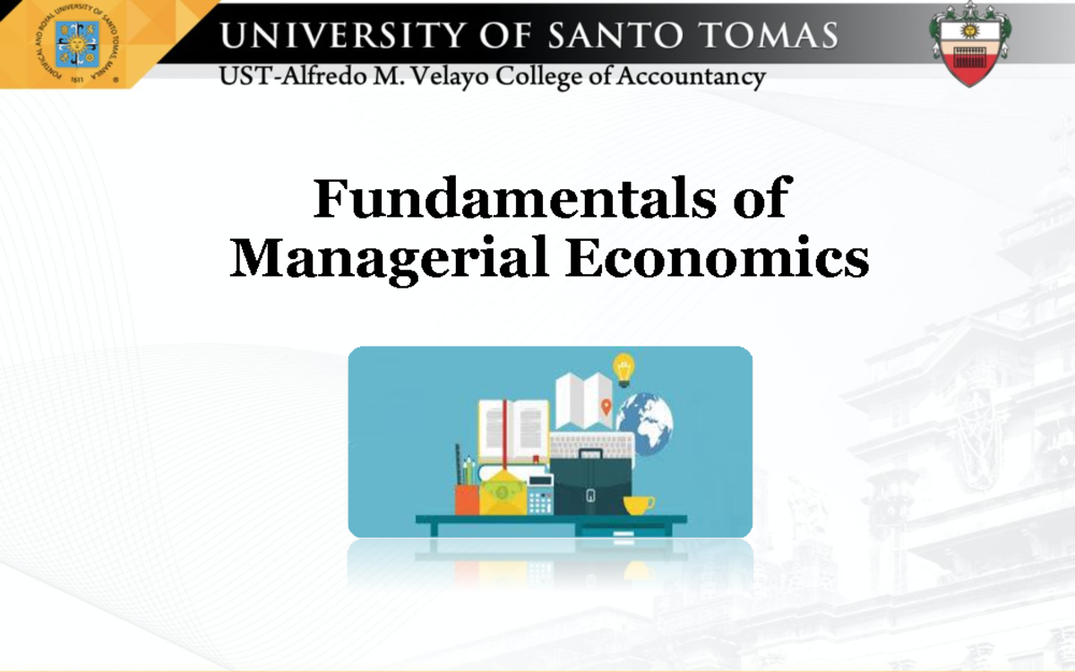 Module 1 The Fundamentals of Managerial Economics - Fundamentals of ...