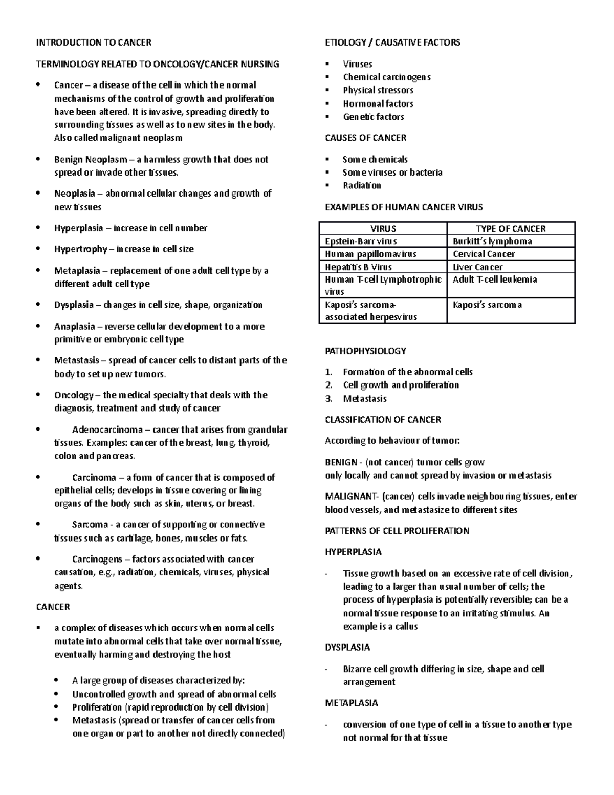 MS - diseases - INTRODUCTION TO CANCER TERMINOLOGY RELATED TO ONCOLOGY ...