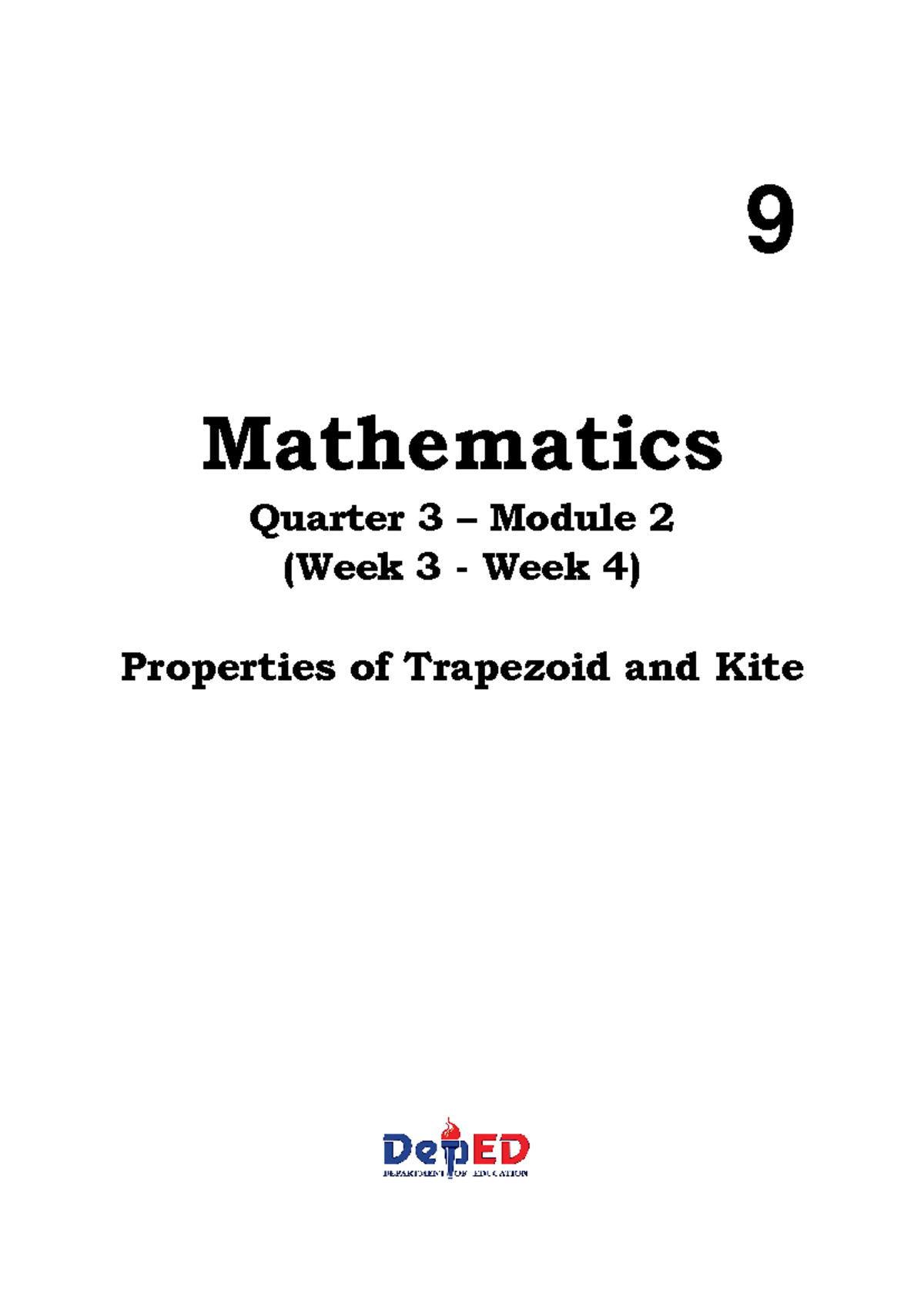 Mathematics Quarter 3 module 2 - i Mathematics Quarter 3 – Module 2 ...
