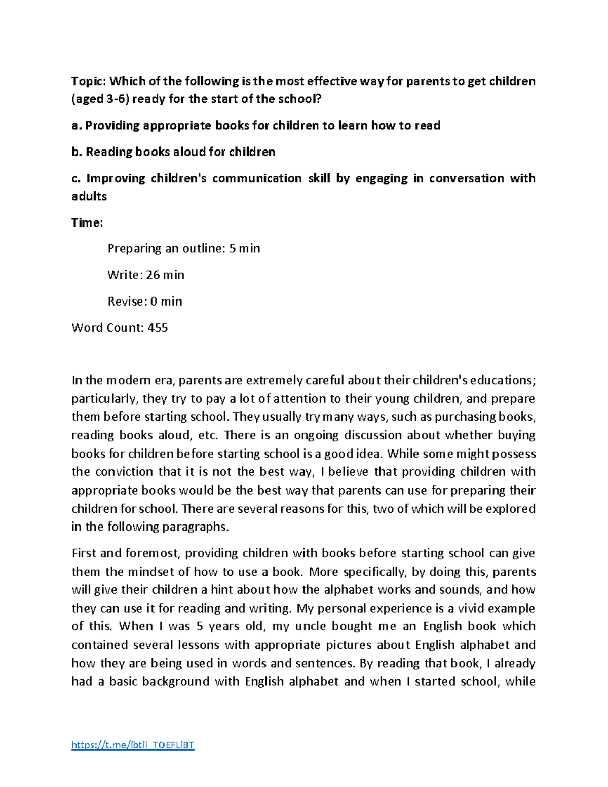 Sample Toefl Essay Grade 7 0 T ibtil TOEFLiBT Topic Which Of The sample-toefl-essay-grade-7-0-t-ibtil-toeflibt-topic-which-of-the