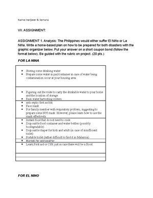 Semana, H NSTP-LTS Module 7 - VI. LEARNING ACTIVITIES: Discuss the ...