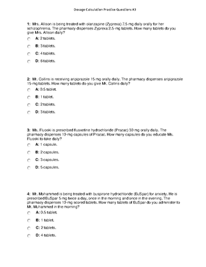 Pediatric Dosage Calculations Practice - 2 - Use a leading zero if it ...