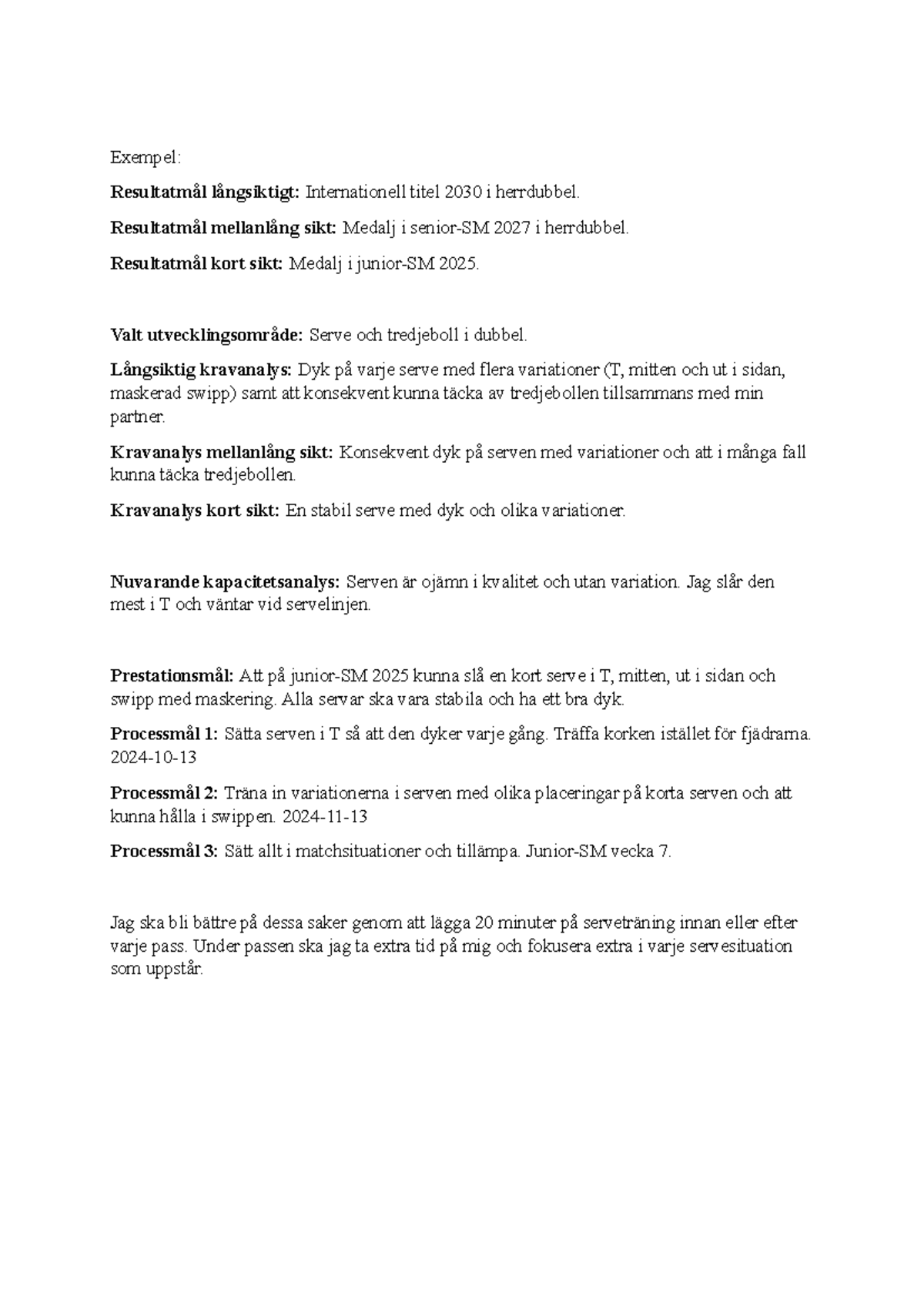 Exempel IUP uppgift 1 - IUP till idrott och hälsa - Exempel ...