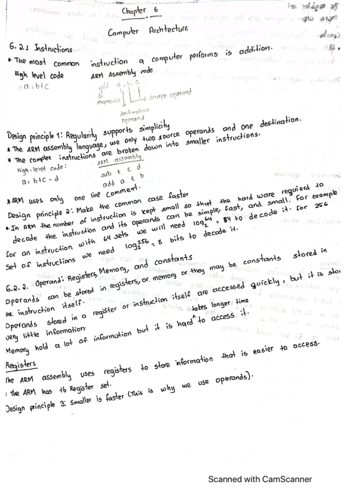 Chapter six: ARM - EECE 2123 - Studocu