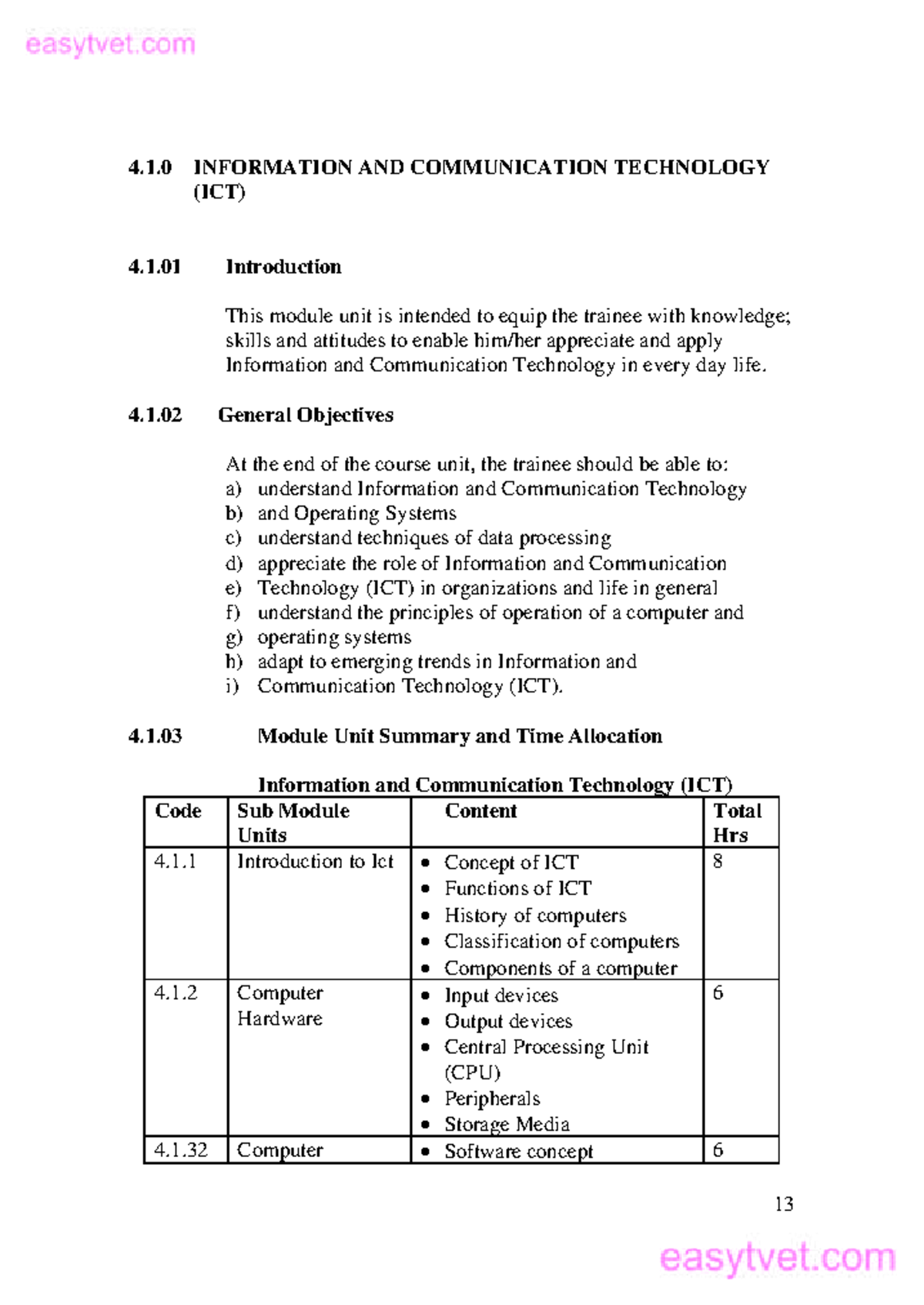 Ict - business plan templates - 4.1 INFORMATION AND COMMUNICATION ...