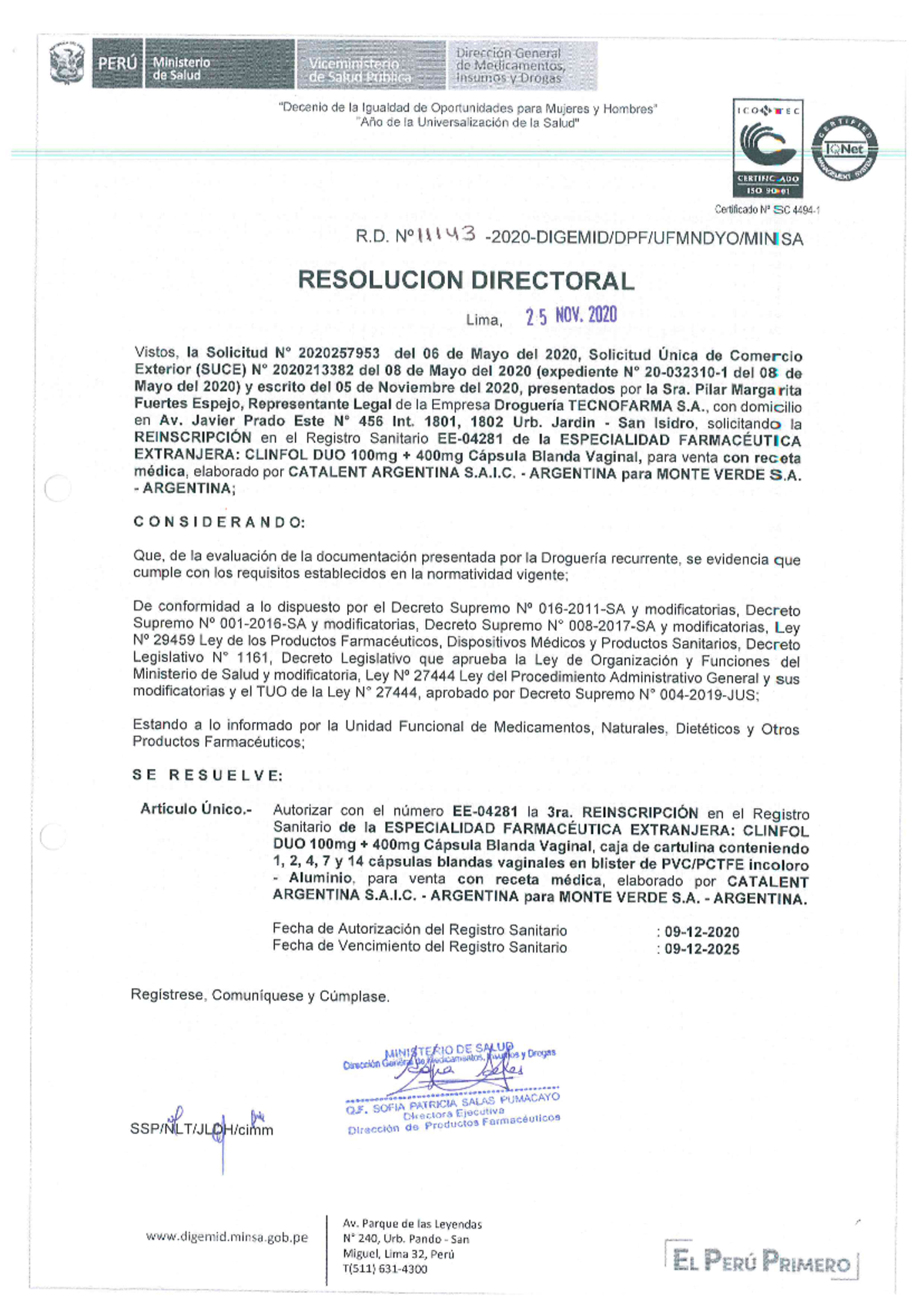 RS Clinfol DUO - Farmacología - Studocu