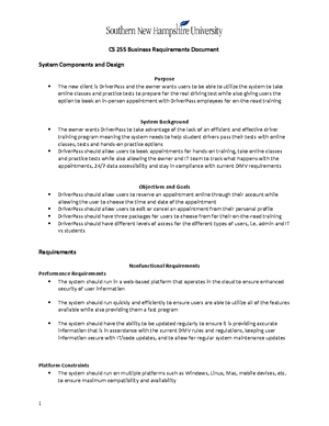Module 6 Assignment - Timothy Johnson CS255 System Analysis and Design August 8th, 2024 ...