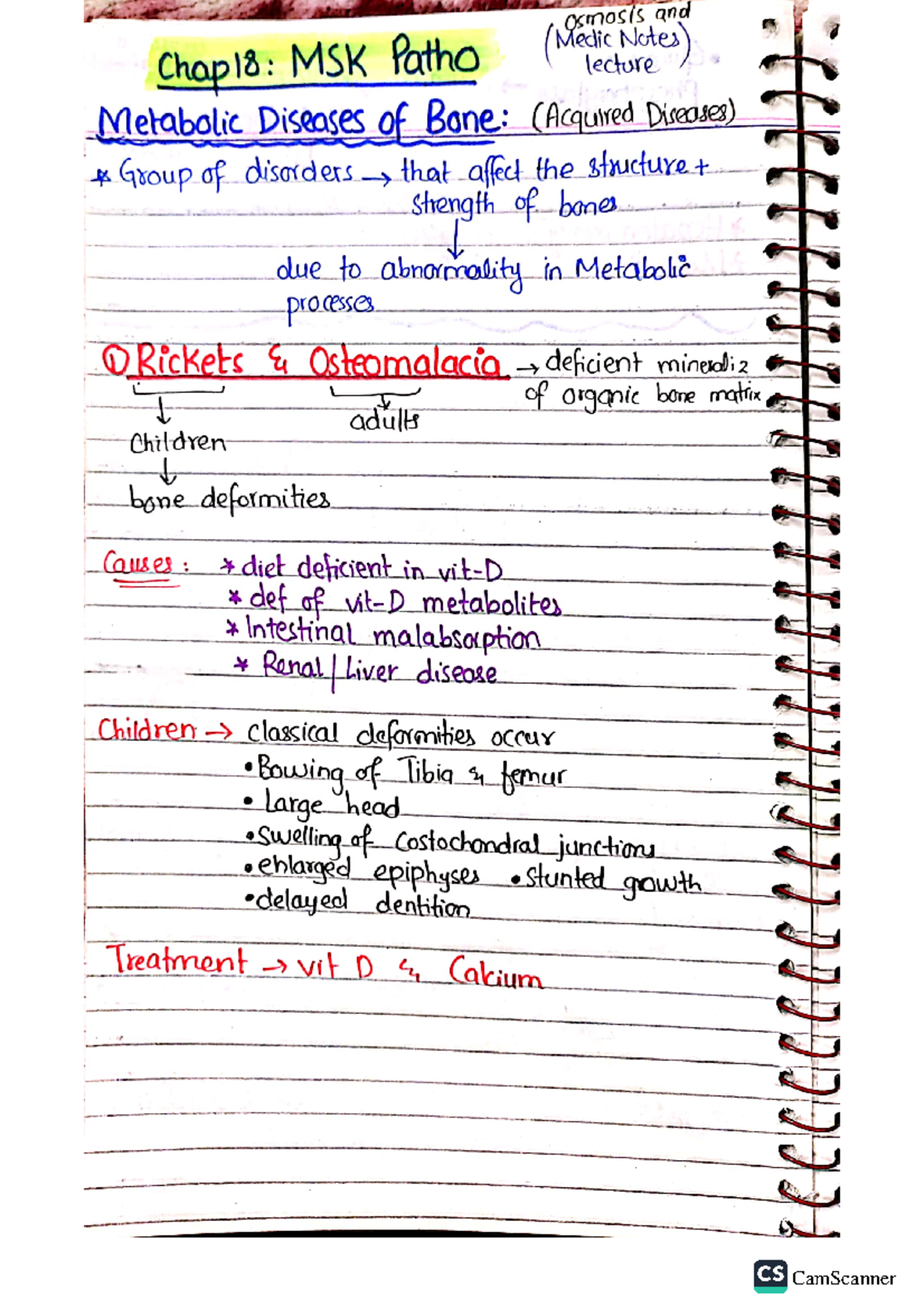 MSK(musculoskeletal system) Pathology notes - Osmosis and Chap 18: MSK ...
