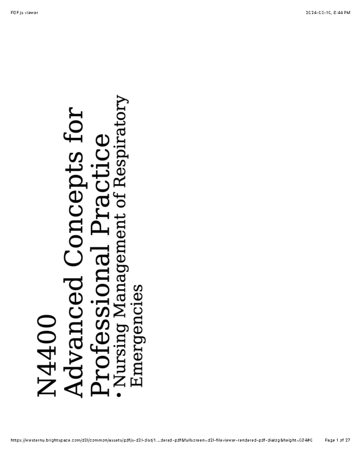 Module 2 - Nursing 4400A/B - - Studocu