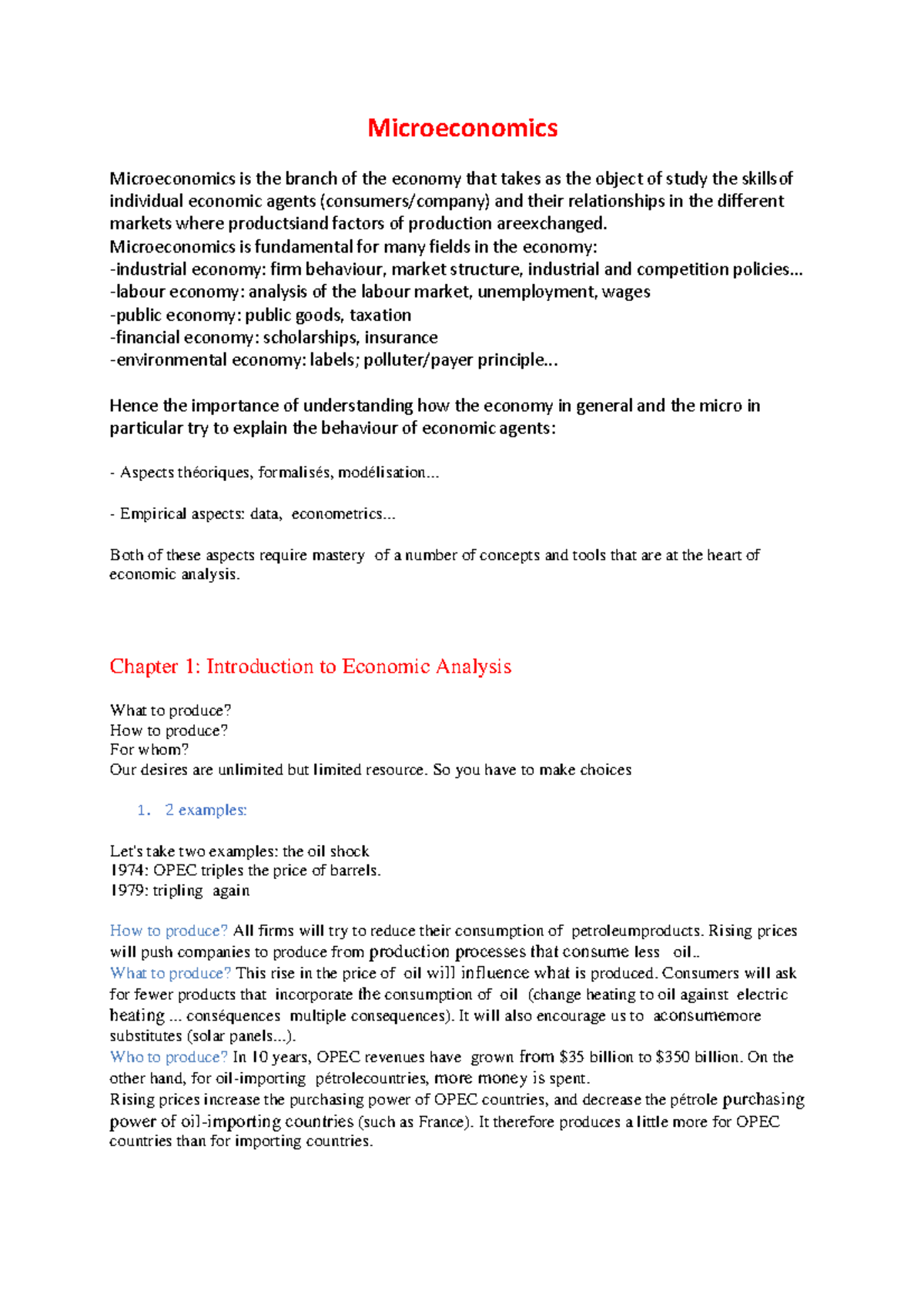 Microeconomics - Warning: TT: undefined function: 32 Warning: TT: undefined function: 32 - Studocu