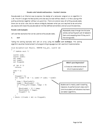 Bubble Sort - Bubble sort Class Sorting algorithm Data structure Array ...