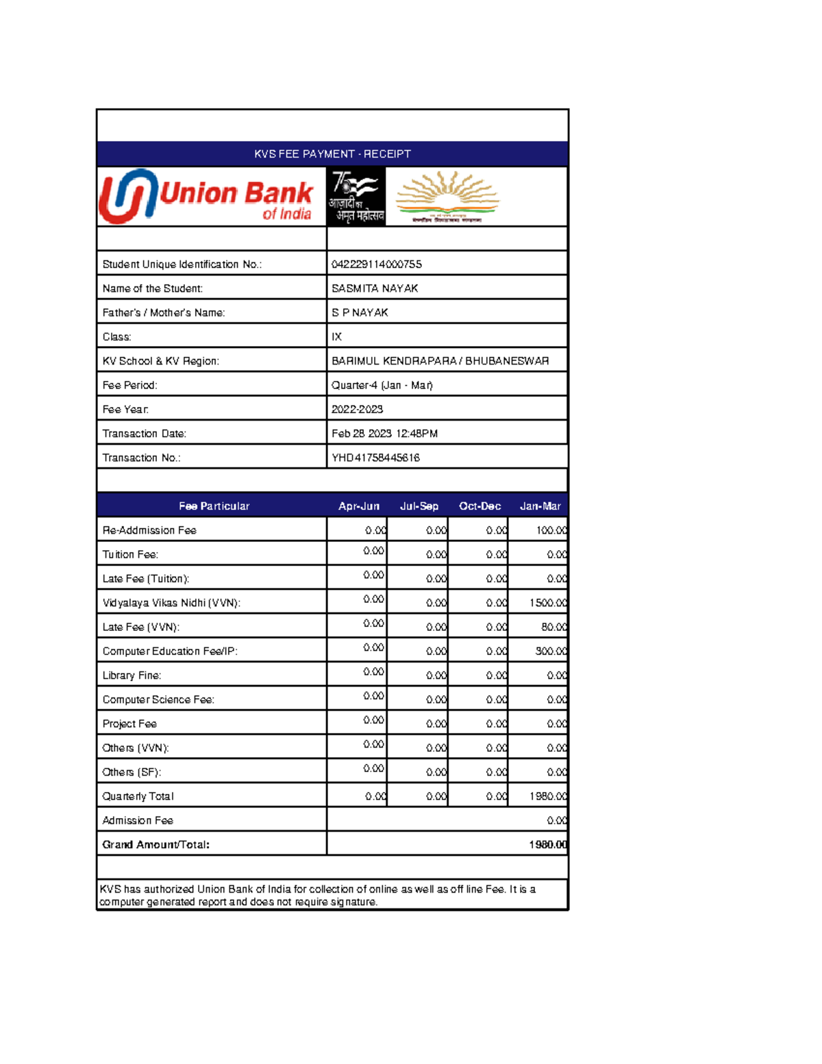 Receipt 3 1 2023 12 00 00 AM (1) (2) - KVS has authorized Union Bank of ...