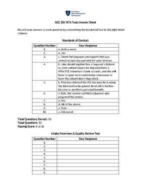 ACC 350 Project One Template - ACC 350 Project One Template VITA ...