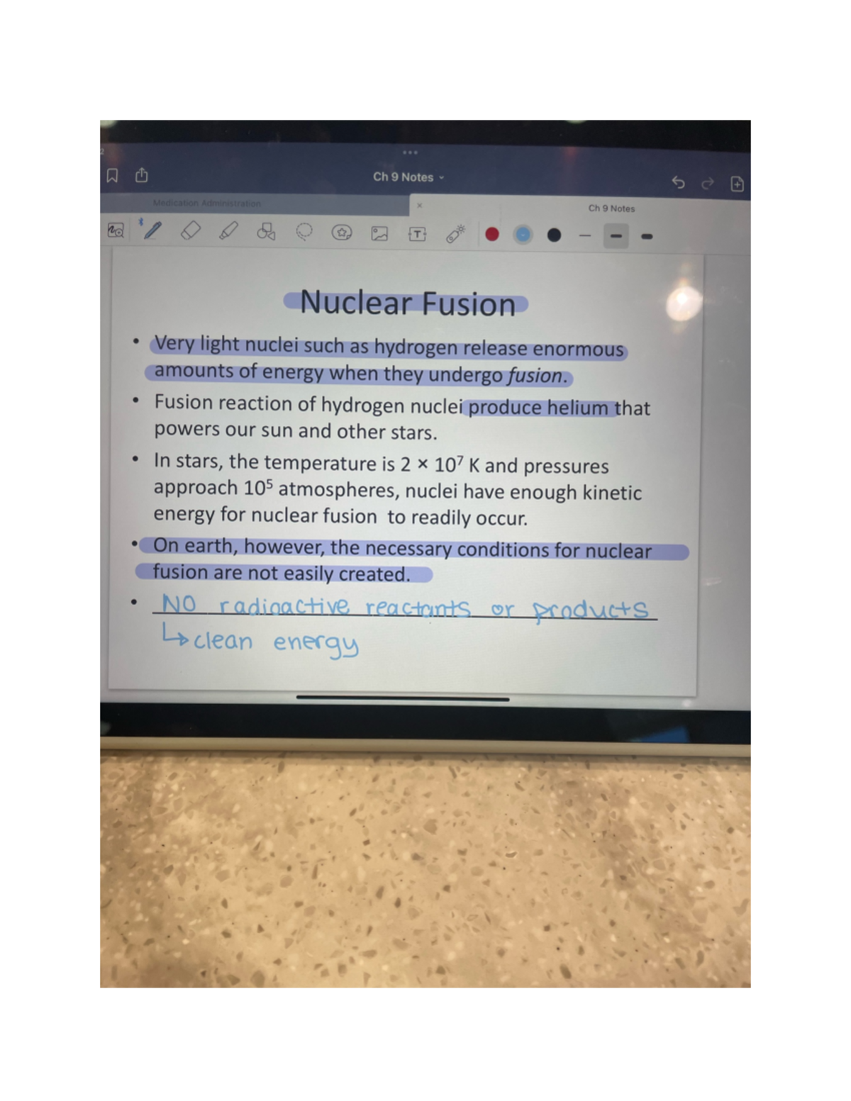 Chem notes 11-22 - Ch 9 Notes Fusion reaction of ear powers our sun and ...