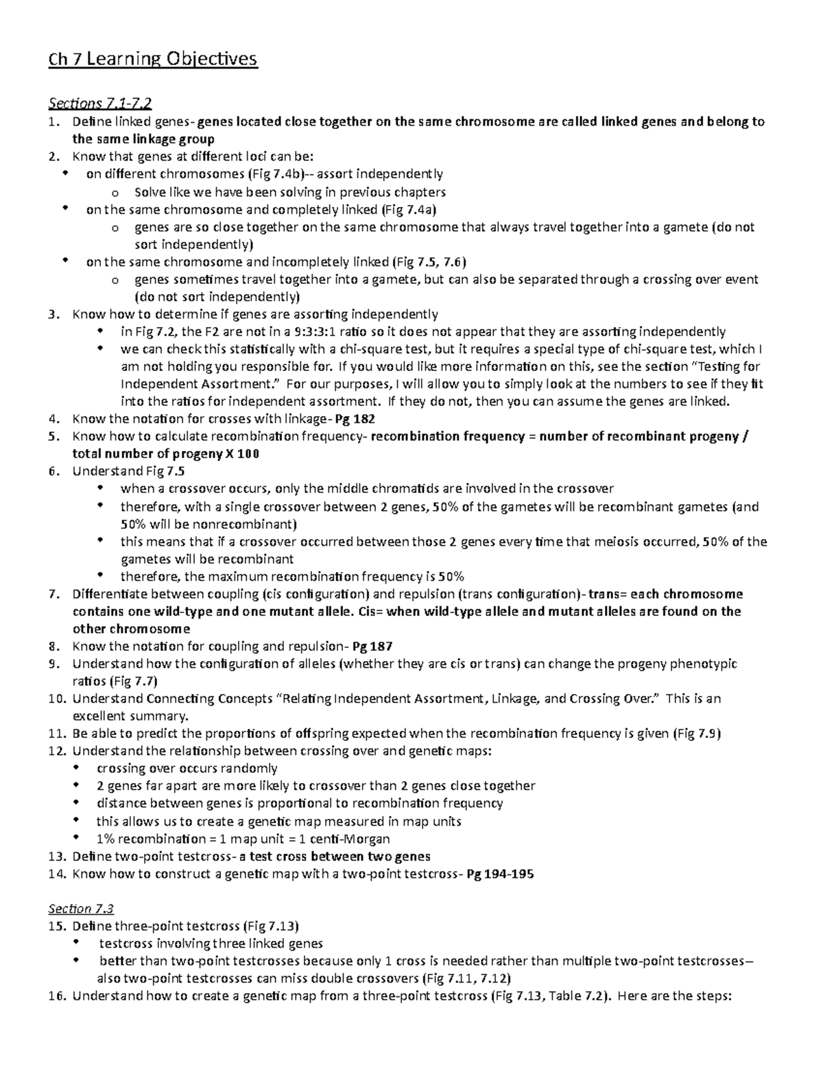Ch 07 learning objectives - Ch 7 Learning Objec0ves Sec$ons 7-7. Define ...