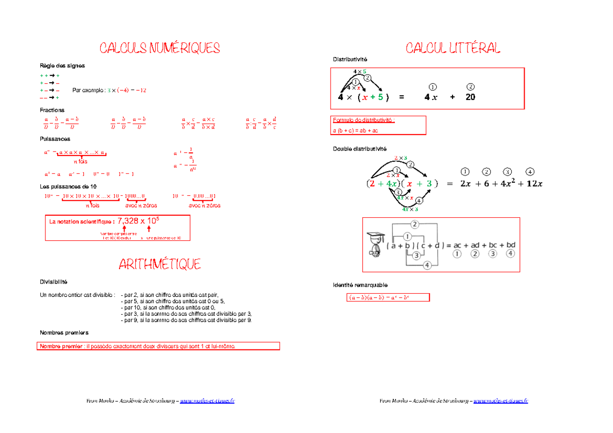 Maths - Fiche DE Revision - Yvan Monka – Académie de Strasbourg – maths ...