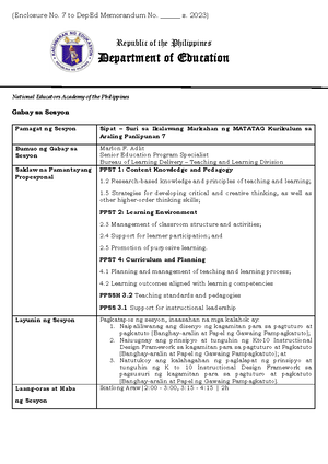Science 10 Q3 TQs - Republic of the Philippines Department of Education Region XI Schools ...