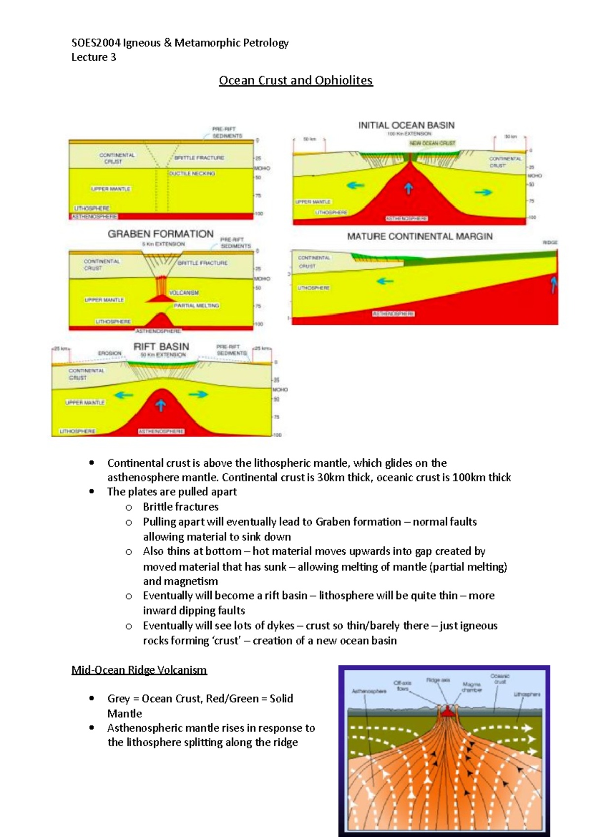 L3 - Ocean Crust and Ophiolites - Lecture 3 Ocean Crust and Ophiolites ...