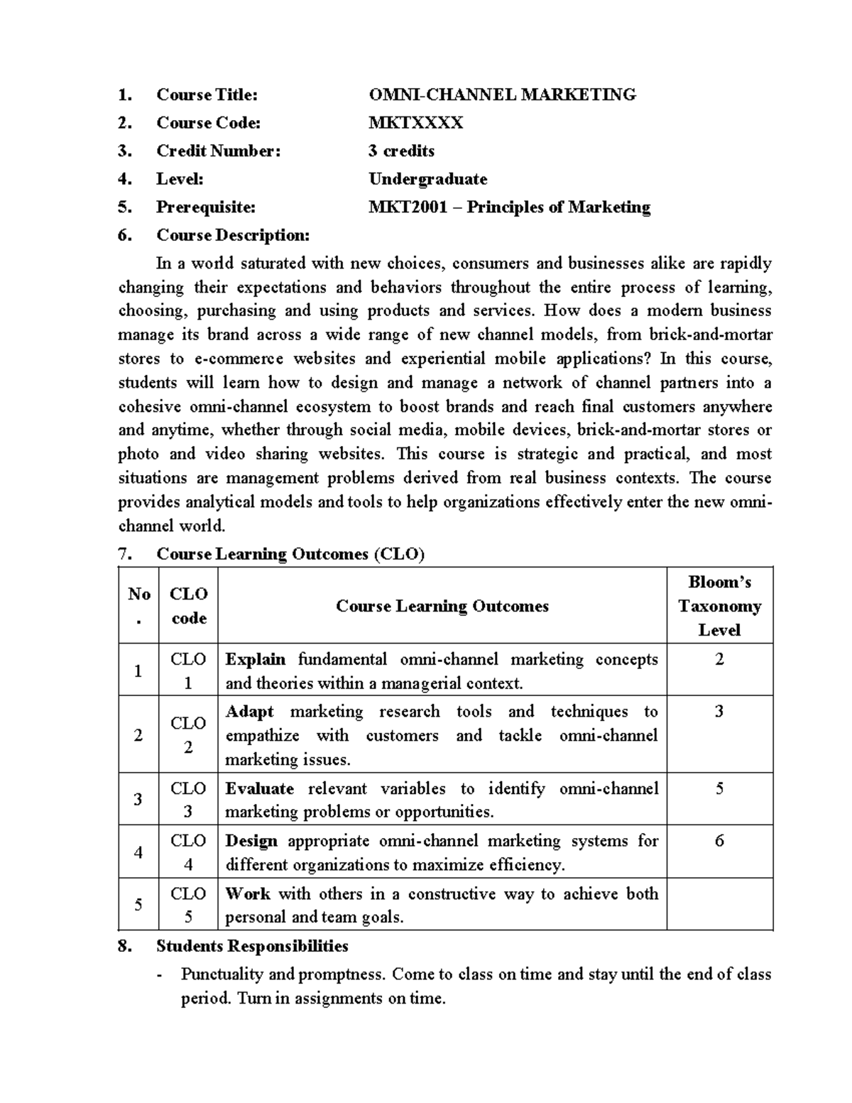[ENG] OMNI- Channel Marketing Syllabus - Course Title: OMNI-CHANNEL ...