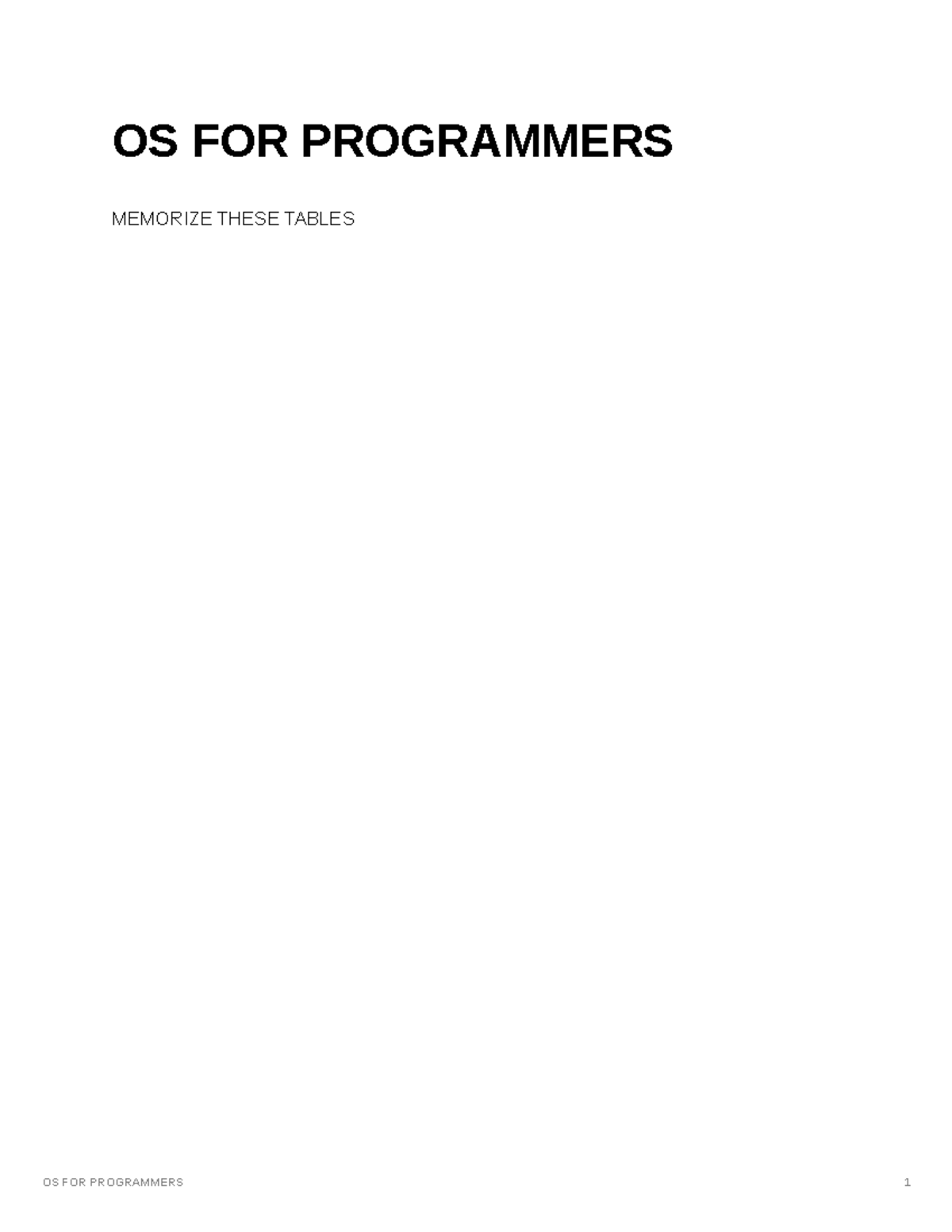 OS FOR Programmers f54ba7799ff14464954 d6fa2161327 ee - OS FOR ...