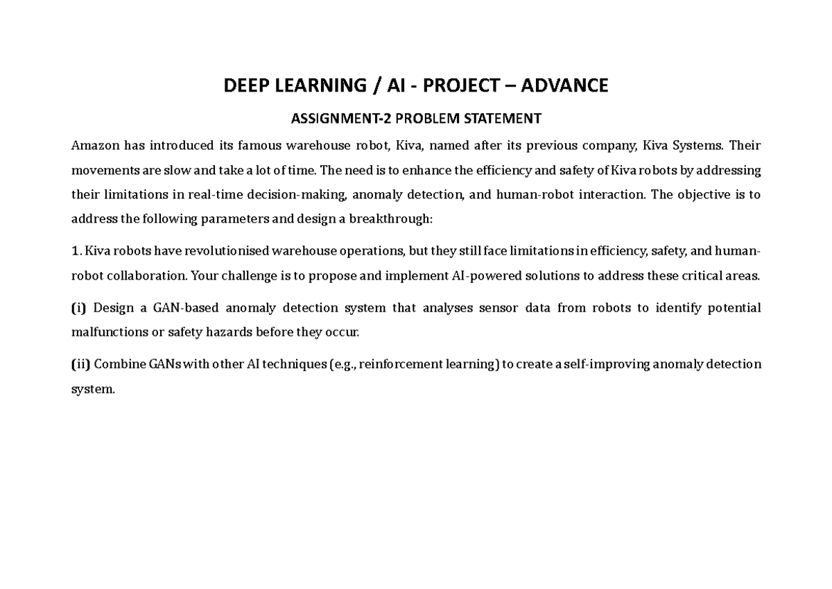 DEEP Learning AI- Project- Advance - DEEP LEARNING / AI - PROJECT ...
