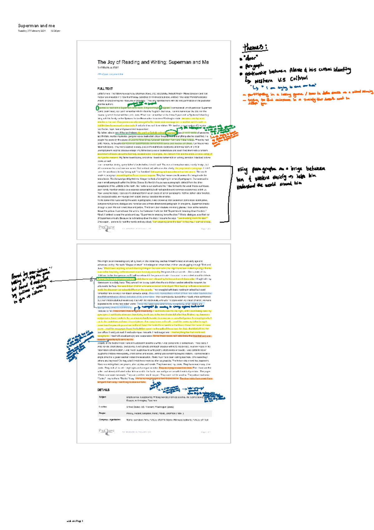 Superman and me 2 - 4rt5gry - Reading/Writing/Text - Superman and me ...