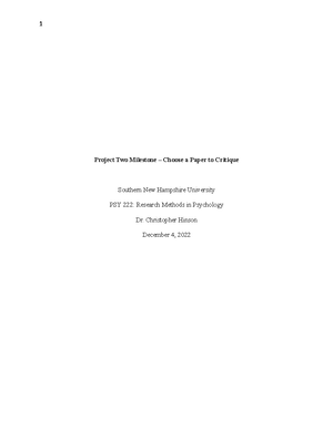 PSY222 - Module one ePortfolio Setup - ANONYMOUS Assignment: ePortfolio Setup Complete the setup ...