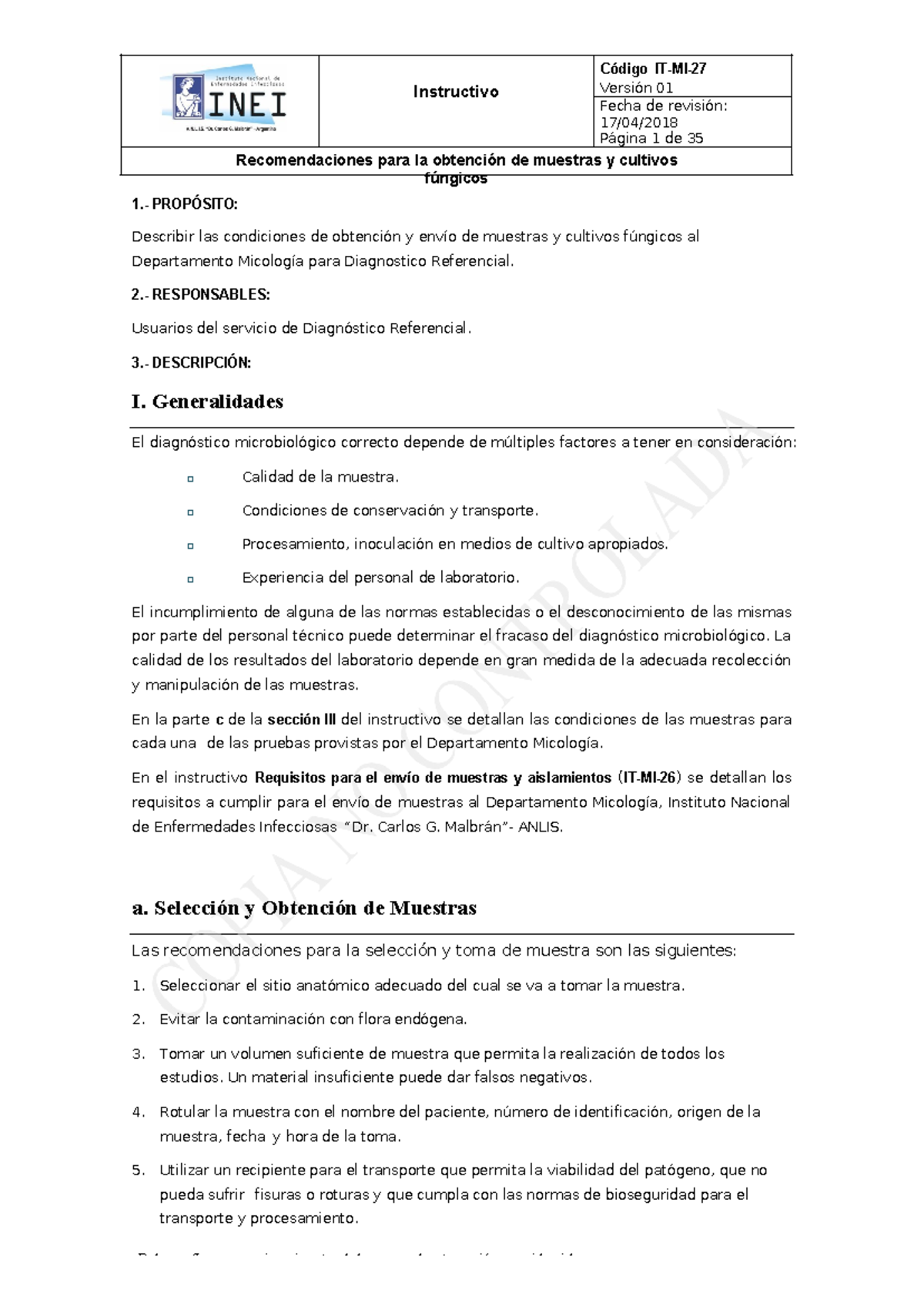 MX - LAB - Instructivo Versión 01 Fecha de revisión: 17/04/ Página 1 de ...