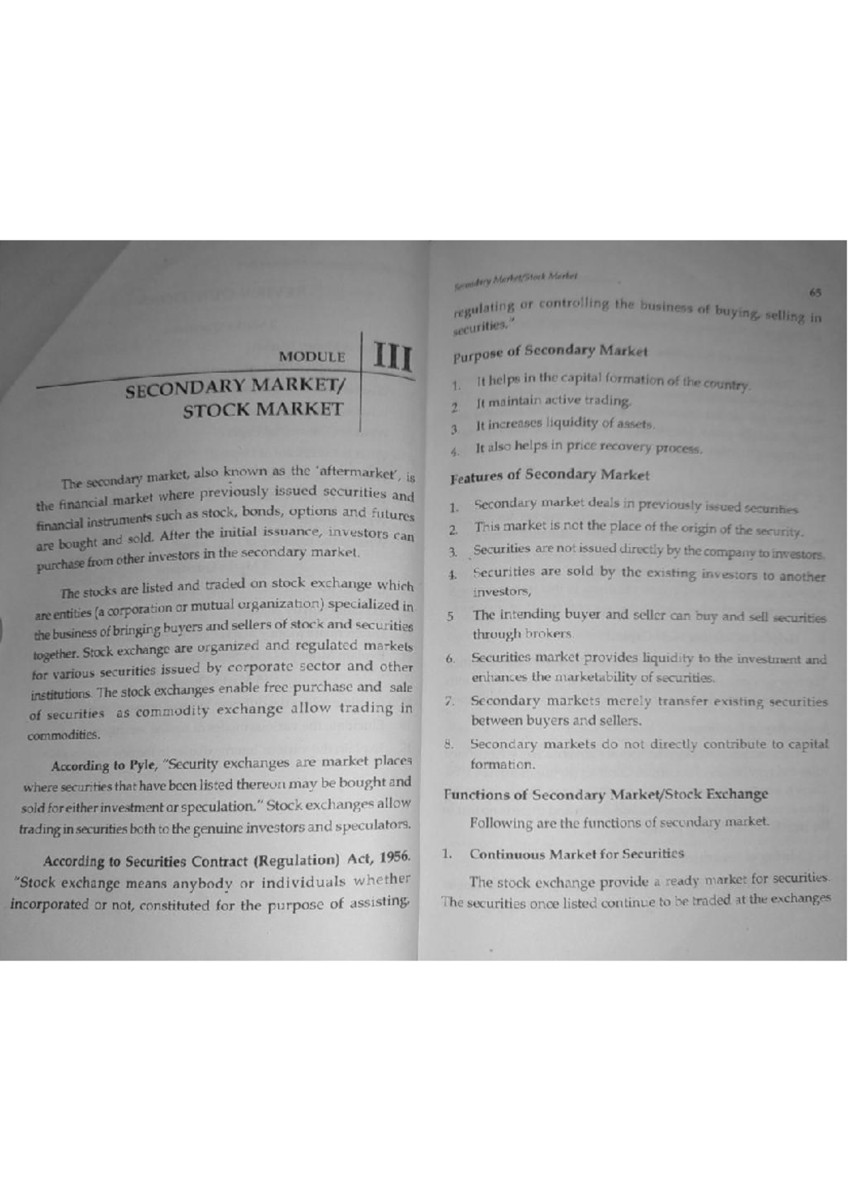 Investment and Insurance Management ;BBA S6, Chapter 3 - bachelor of ...