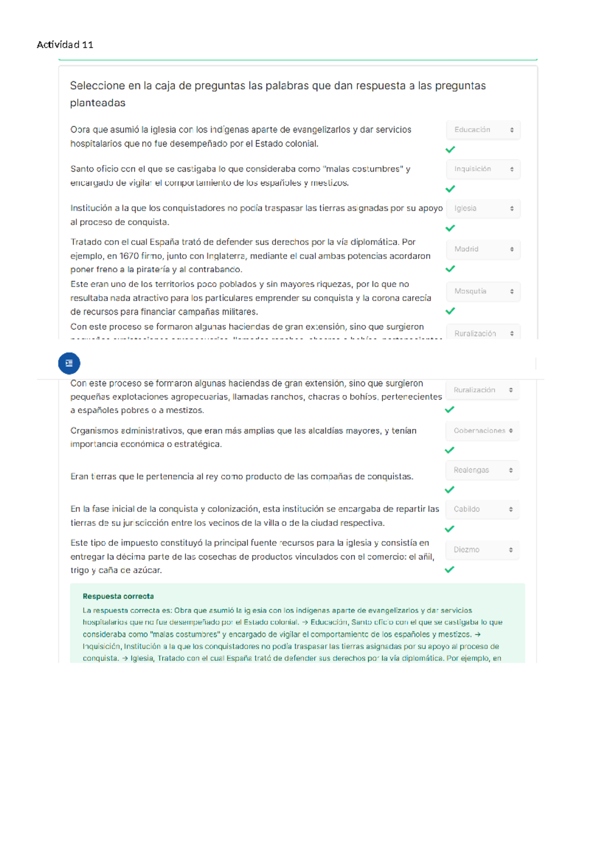 Actividad 11 Historia de Honduras - Actividad 11 Seleccione en la caja ...