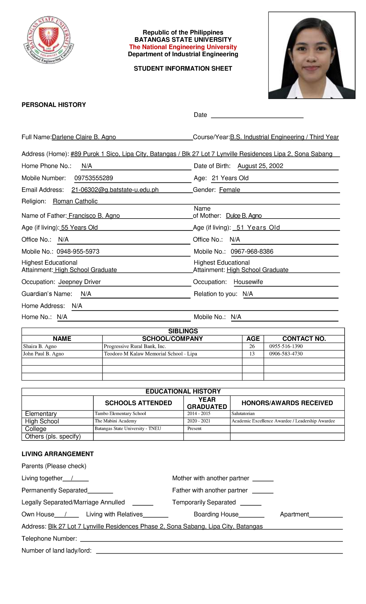 Academic-Advising-Documents - Republic of the Philippines BATANGAS ...