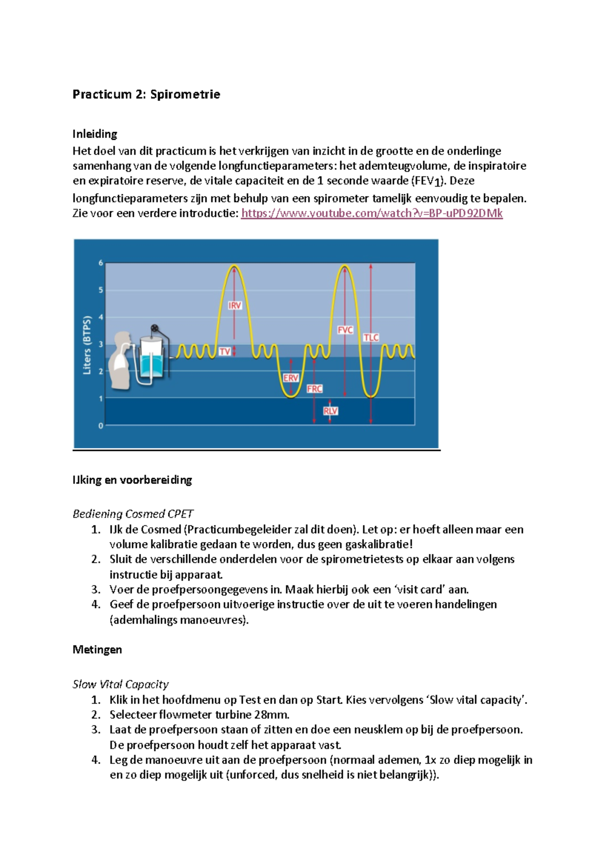 Handleiding Practicum 2 - Practicum 2: Spirometrie Inleiding Het doel ...