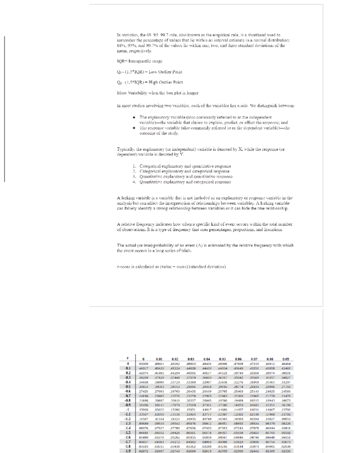 Stats Final Review - Google Docs - CQS 112 - Studocu