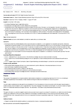 Assignment 2 - Credit sample - RMIT International University Vietnam ...