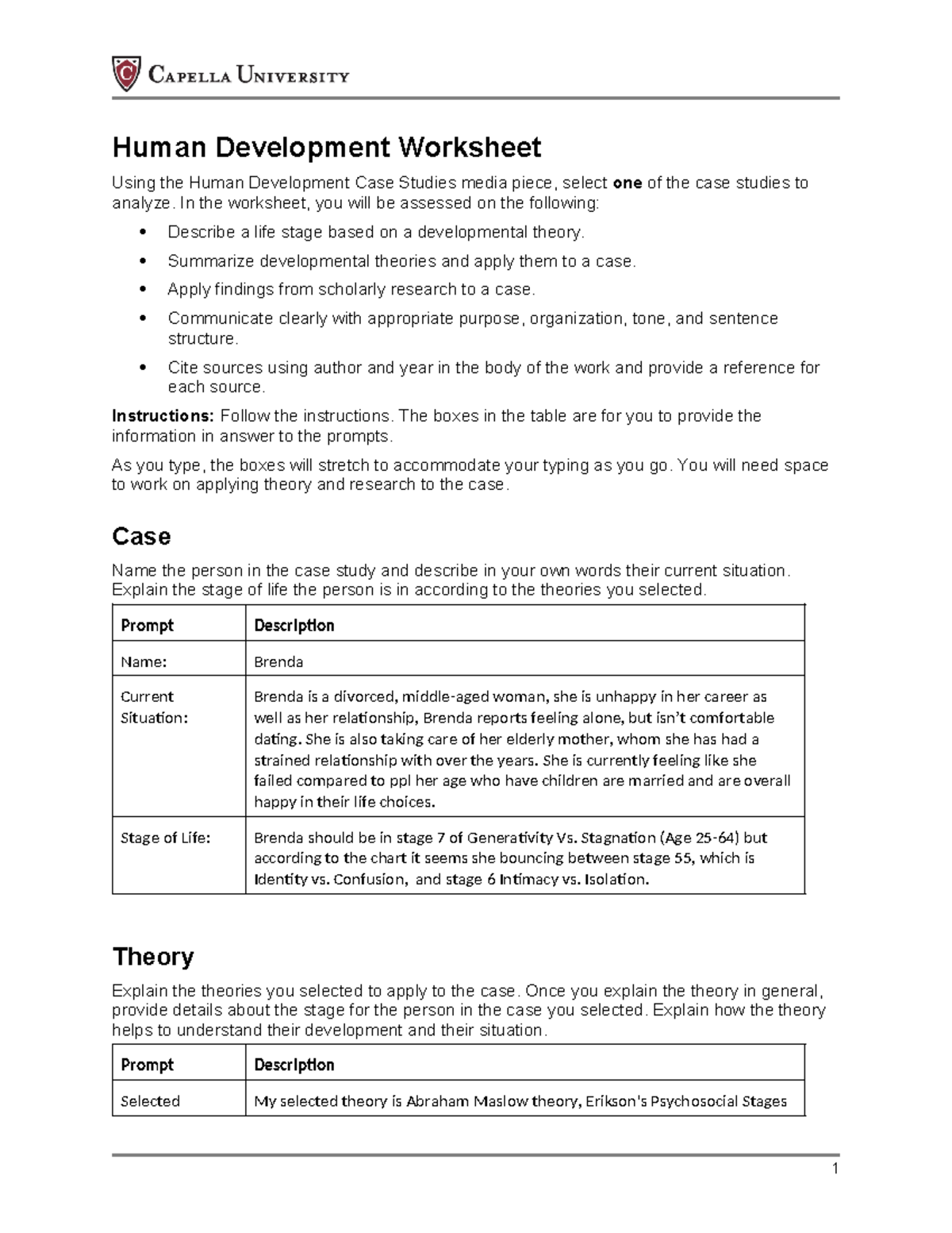 Cf human development worksheet (1) - Copy - Human Development Worksheet ...