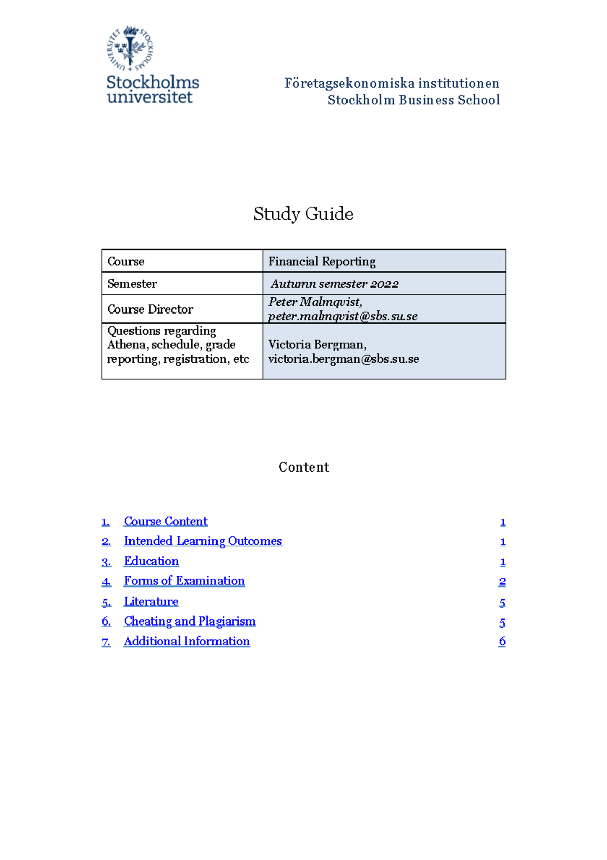 FR study guide 2022 - Företagsekonomiska institutionen Stockholm ...