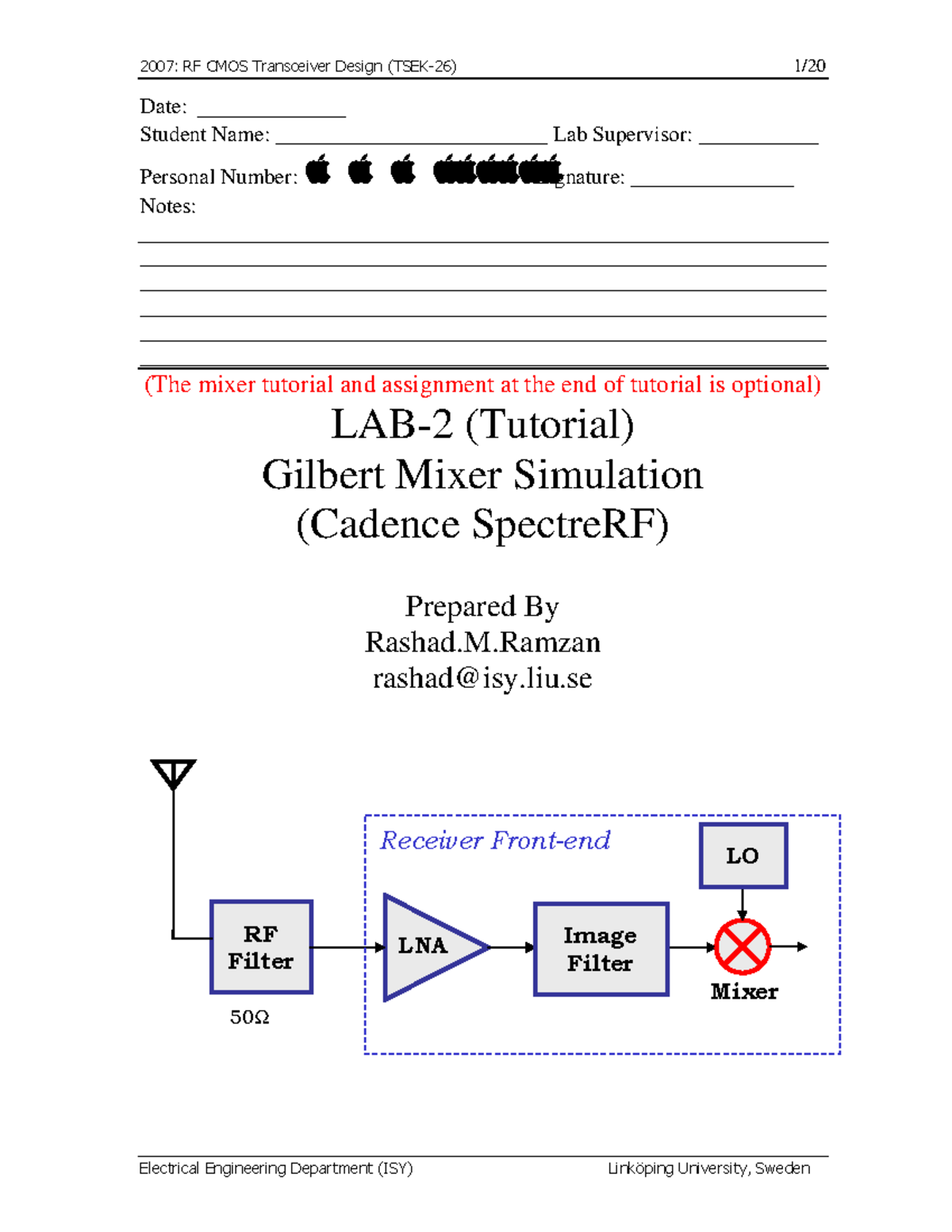 gilbert cell active - ECE 712 - NC State University - Studocu