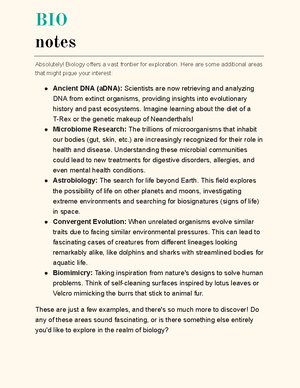 Biology Class Notes - BIO notes ## Biology Basics: What is Biology ...
