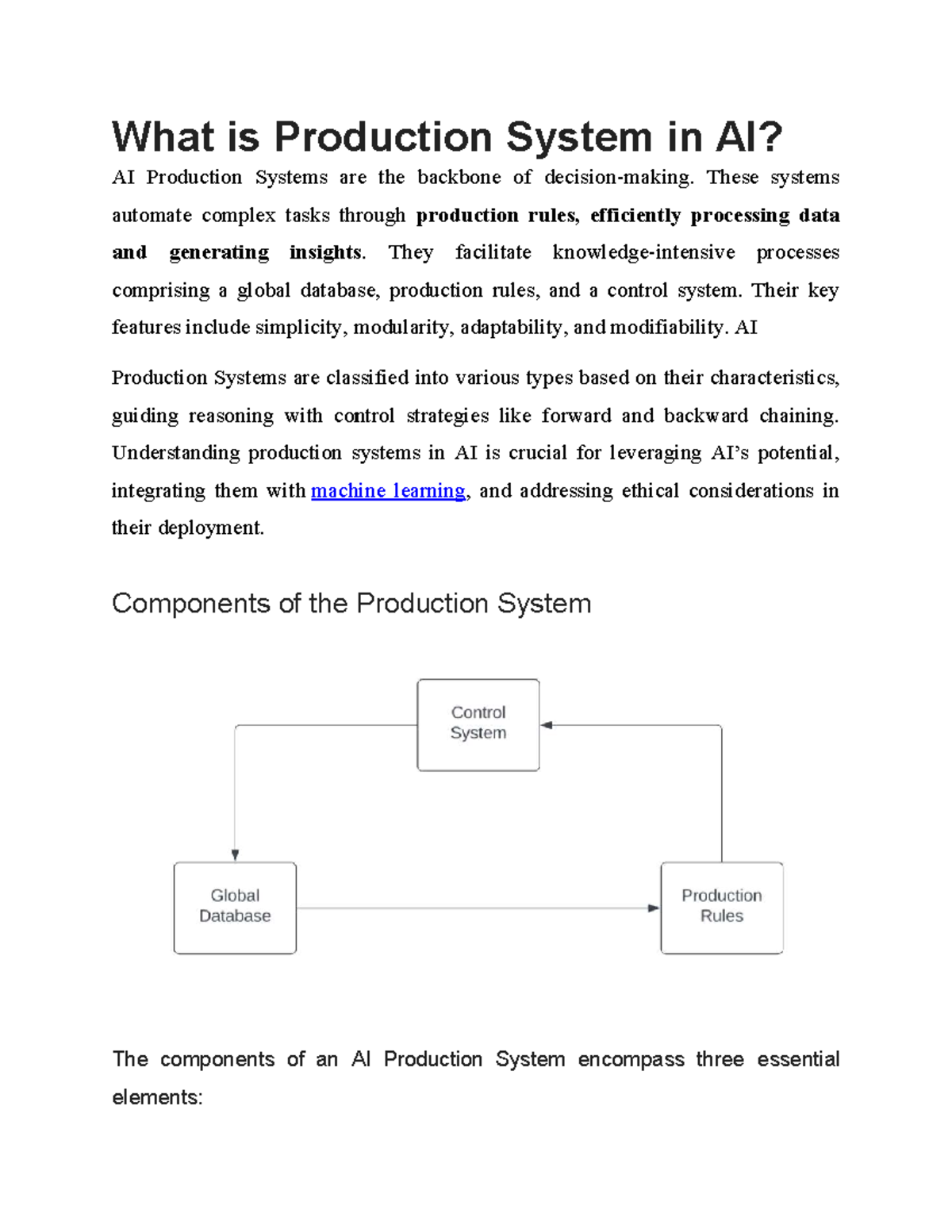 Lecture 2 - Production Systems - What is Production System in AI? AI ...