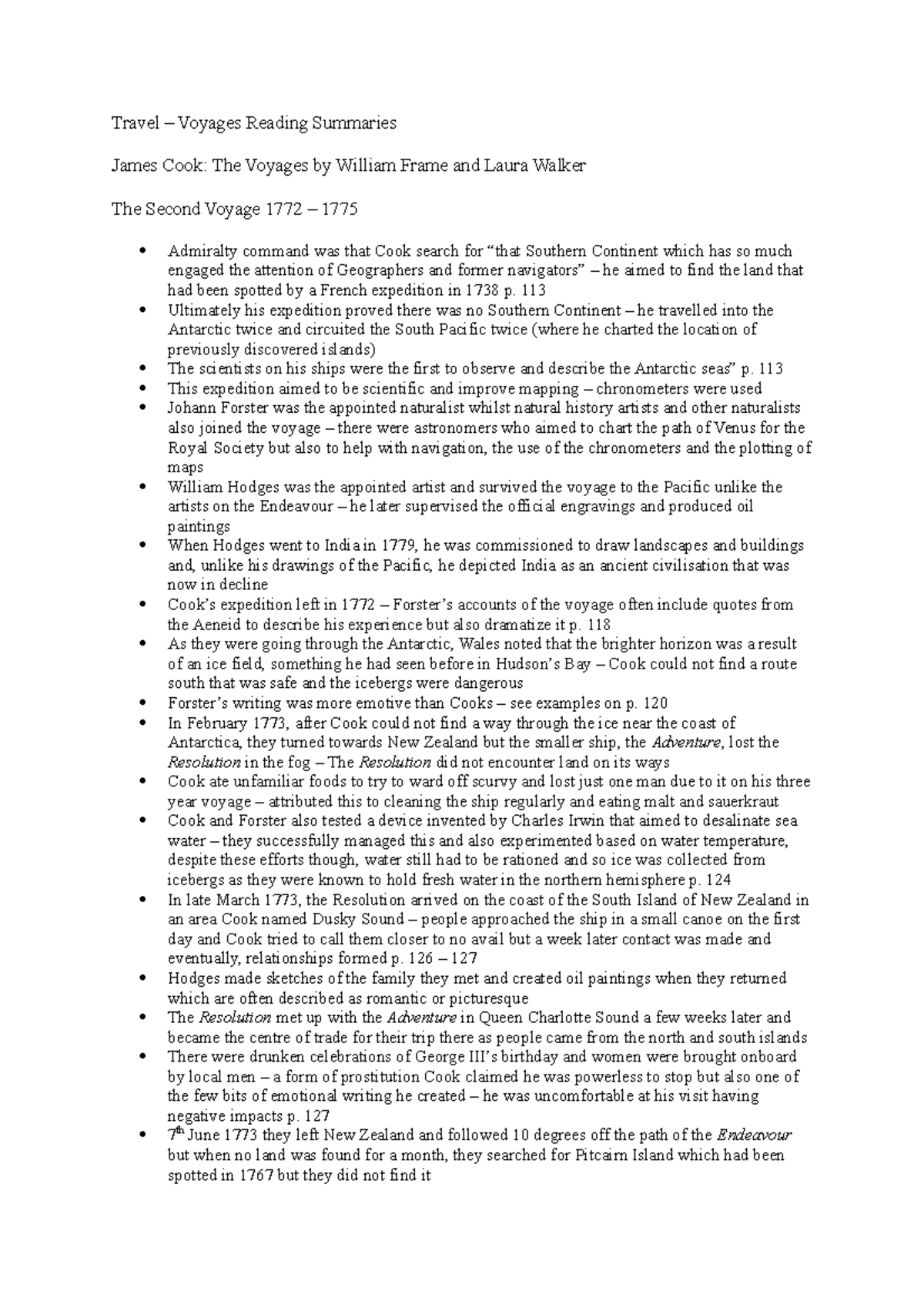 Travel - Voyages Reading Summaries - Travel – Voyages Reading Summaries ...