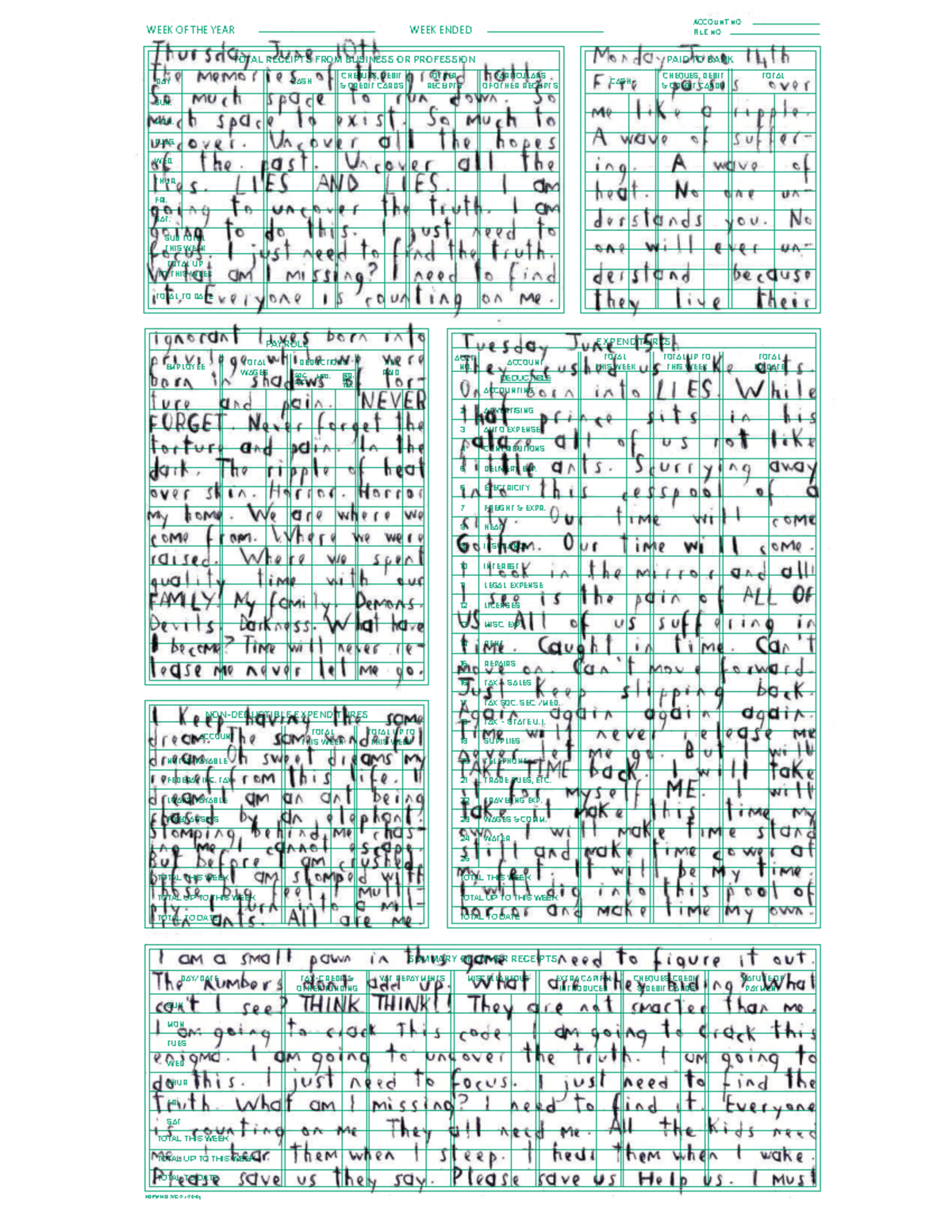 Journal entry from the Batman - TOTAL RECEIPTS FROM BUSINESS OR ...
