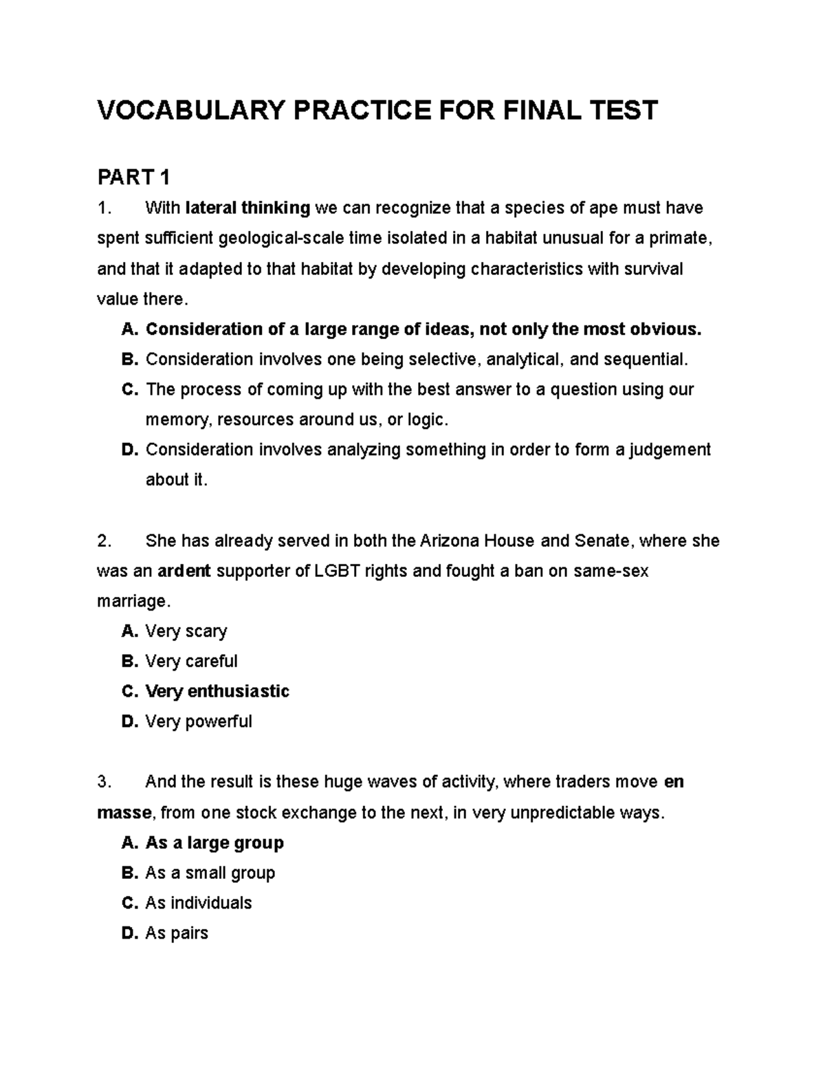 Copy of Vocab 1 - hiiiiiiii - VOCABULARY PRACTICE FOR FINAL TEST PART 1 ...
